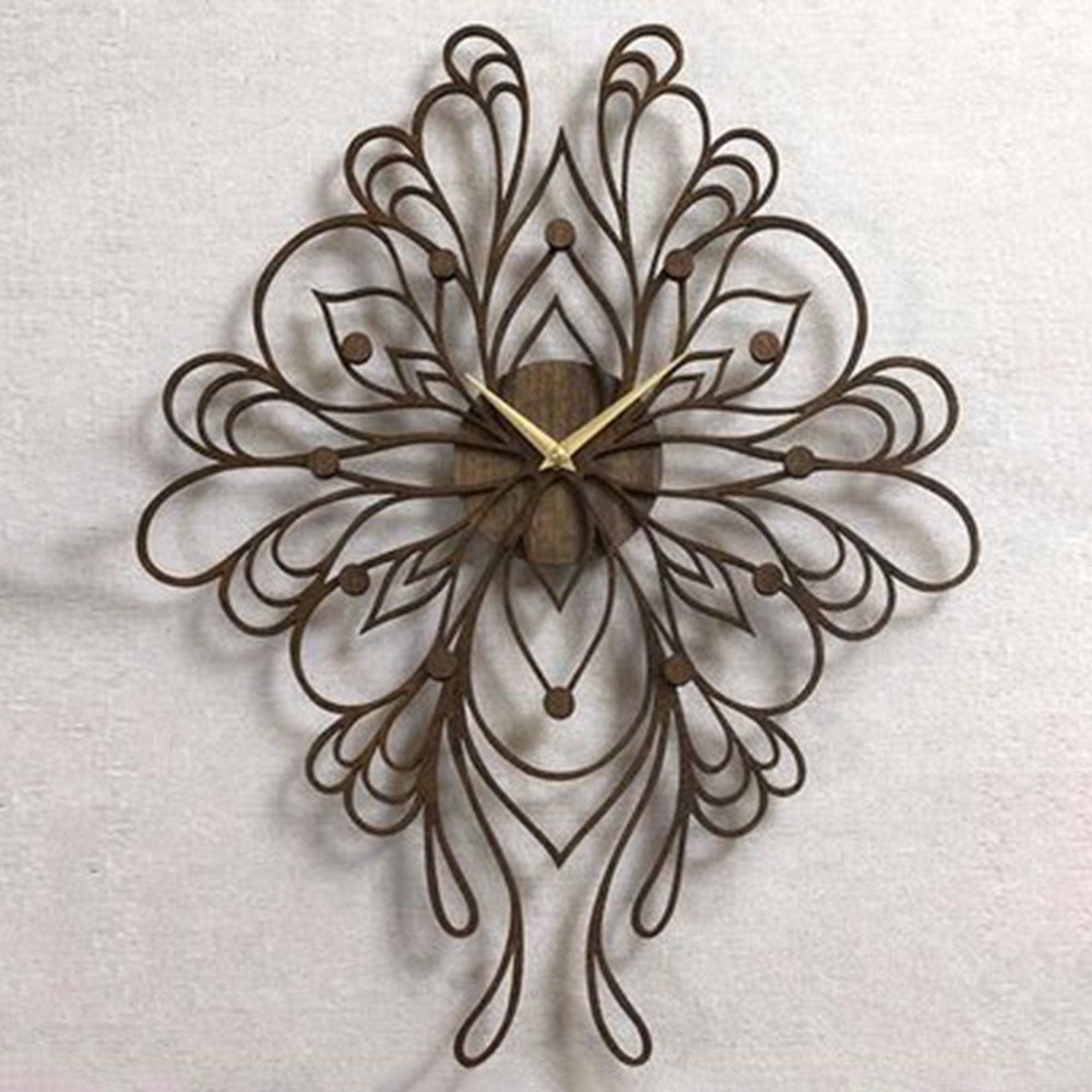 Decorative Wall Clock.laser Cut Files SVG, DXF, CDR, Vector Plans ...