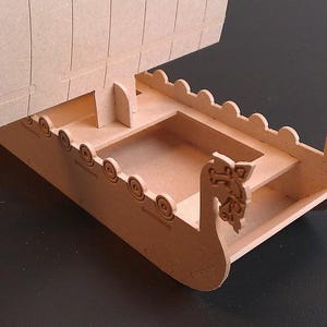 Laser Cut Wooden Sailboat Model Ship 3mm 3d Puzzle Svg Files Vector ...
