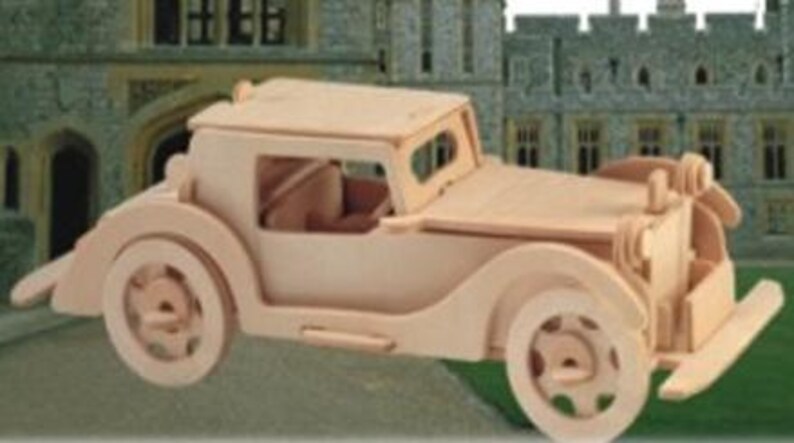 Laser Cut Wooden Carro Autoburn 1935 3D Puzzle Toy, Digital File, Laser ...