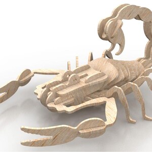 3D Scorpion Decor SVG DXF CDR Files- Layered Svg Files for Cricut ...