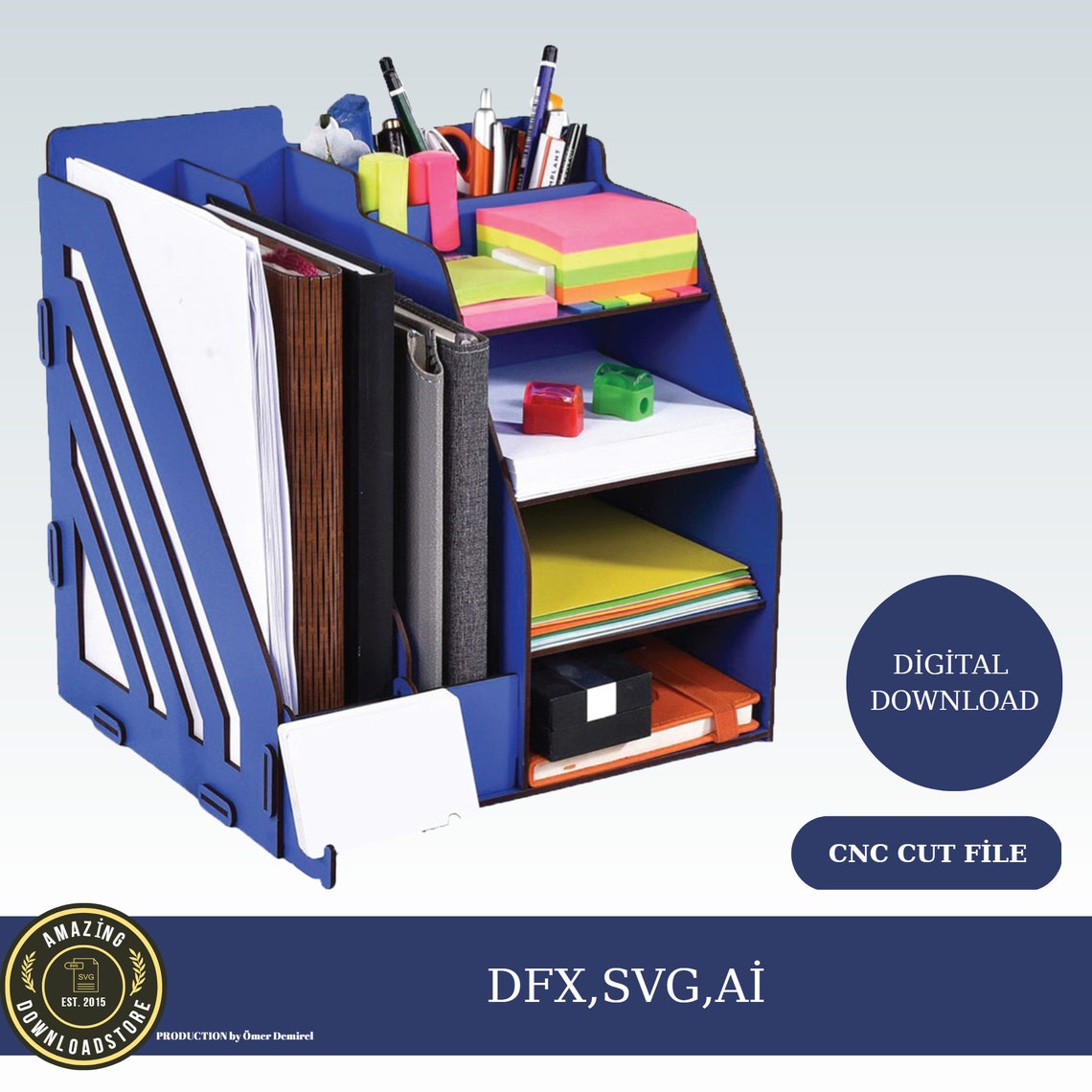 Laser Cut Organizer Svg File Glowforge Organizer Svg Organizer Storage ...