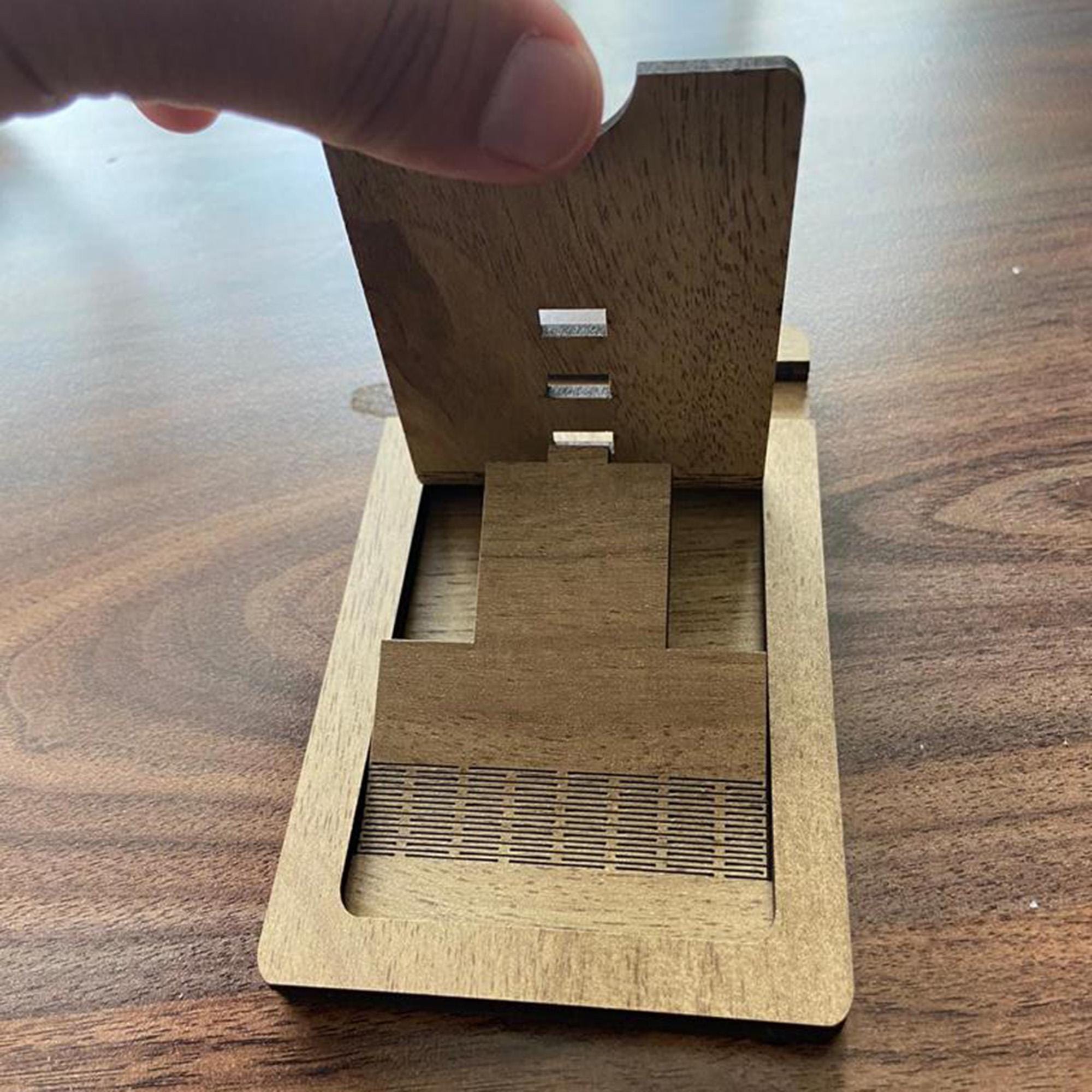 Laser Cut Phone Stand Svg Template Glowforge Phone Stand Svg Cricut ...