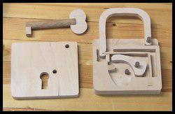 Padlock With Locking Mechanism, Easy to Assemble, No Screws and Glue ...