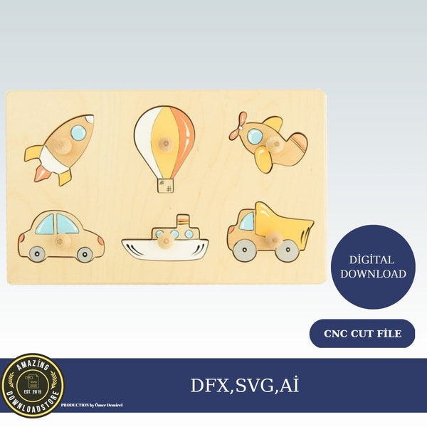 Wooden Geometric Shapes Puzzle Gift for Kids, Custom Puzzle Montessori ...