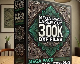 Mega Pack Laser Cut 200k Dxf Files 3D 2D Mega Bundle SVG CNC Engraving ...