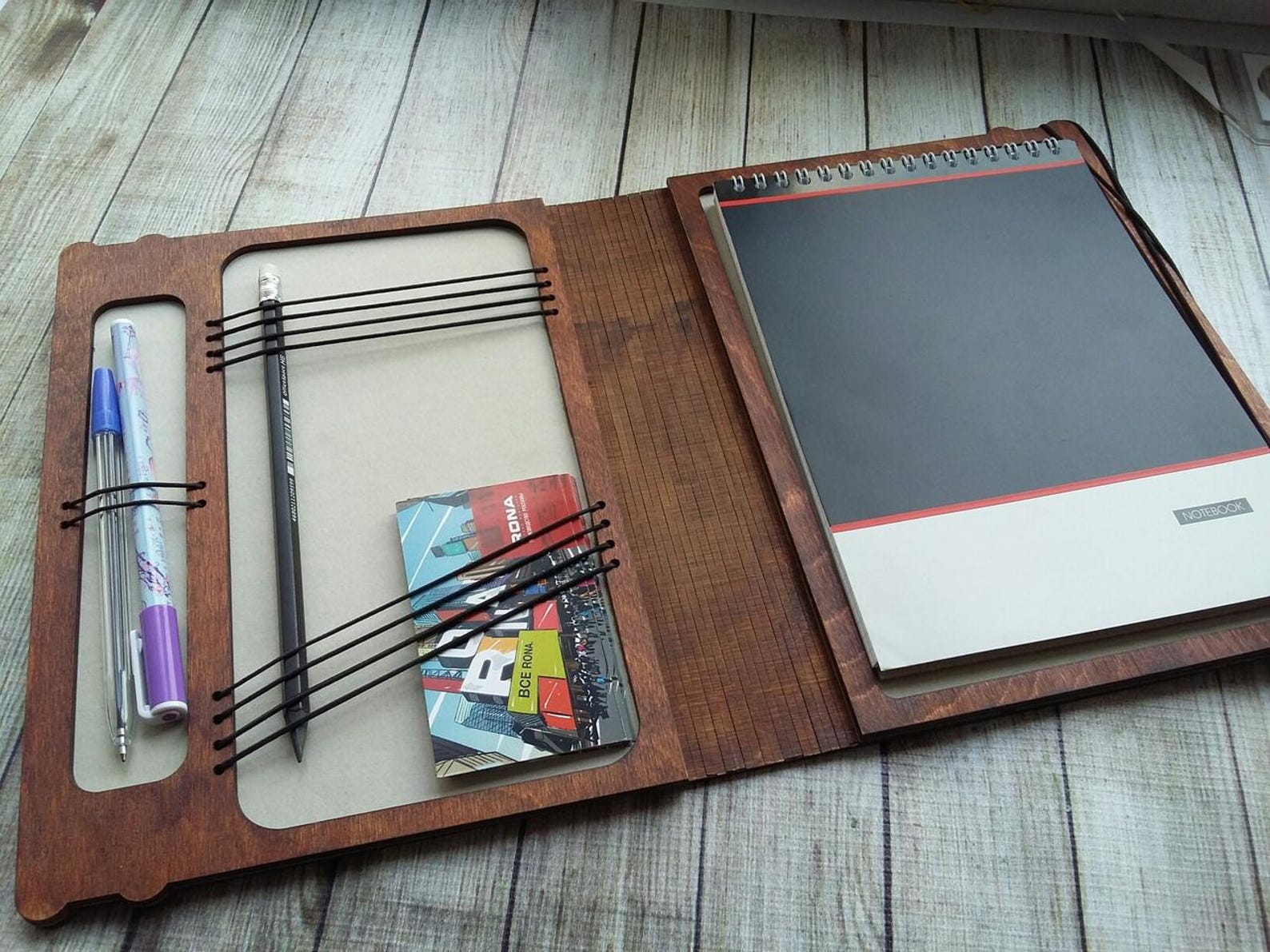 Laser Cut File Notepad Cover Cnc Cut Svg Dxf Pdf Eps Cdr Files Wall ...