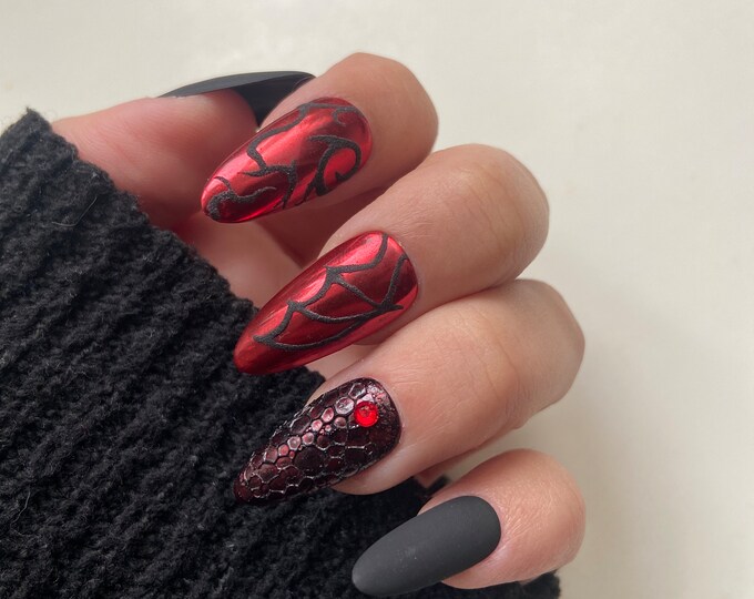 Starfall Acotar Inspired Press on Nail Set - Etsy Canada