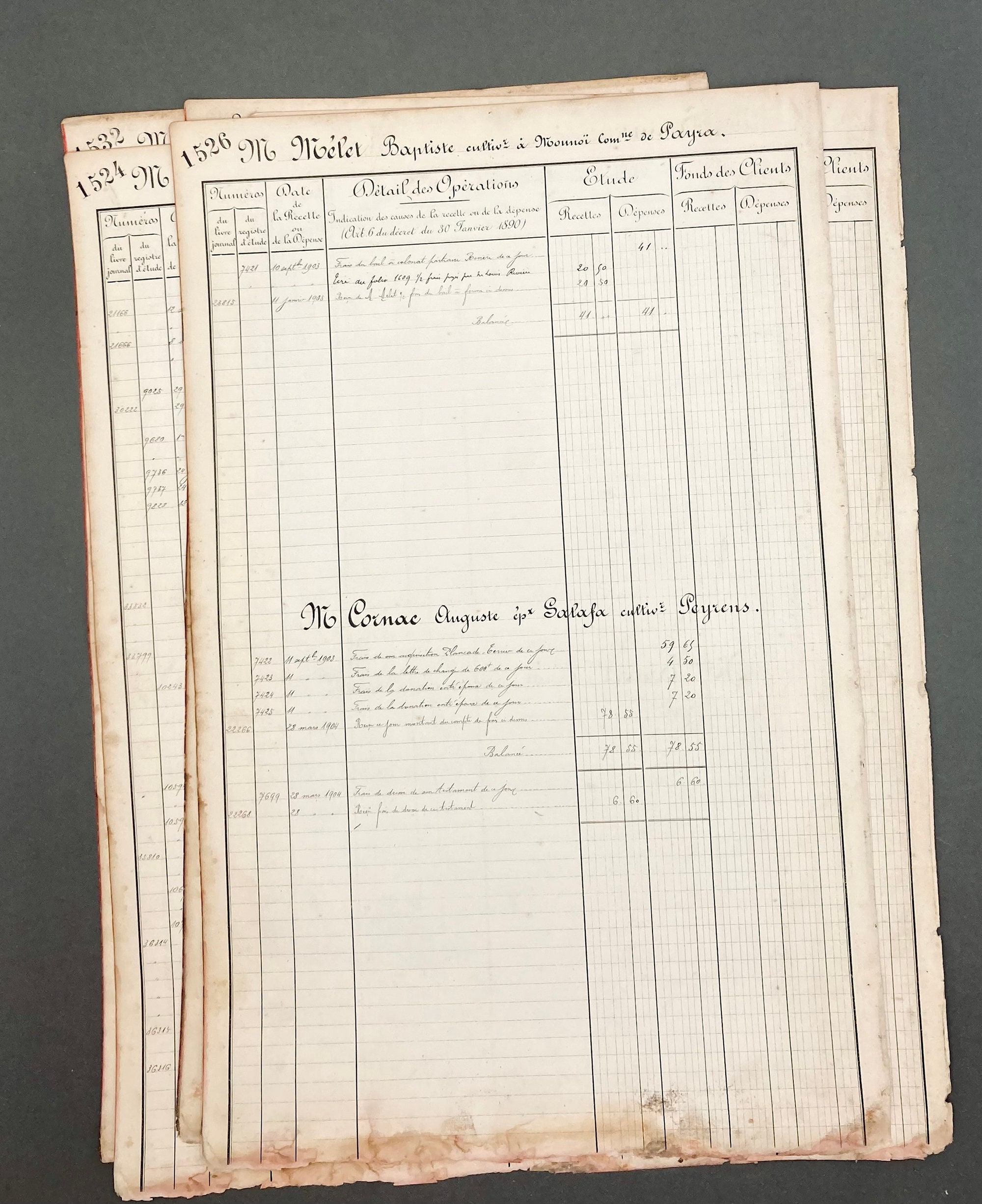 Antique Hand Written Manuscript in a Big Size. French Old - Etsy