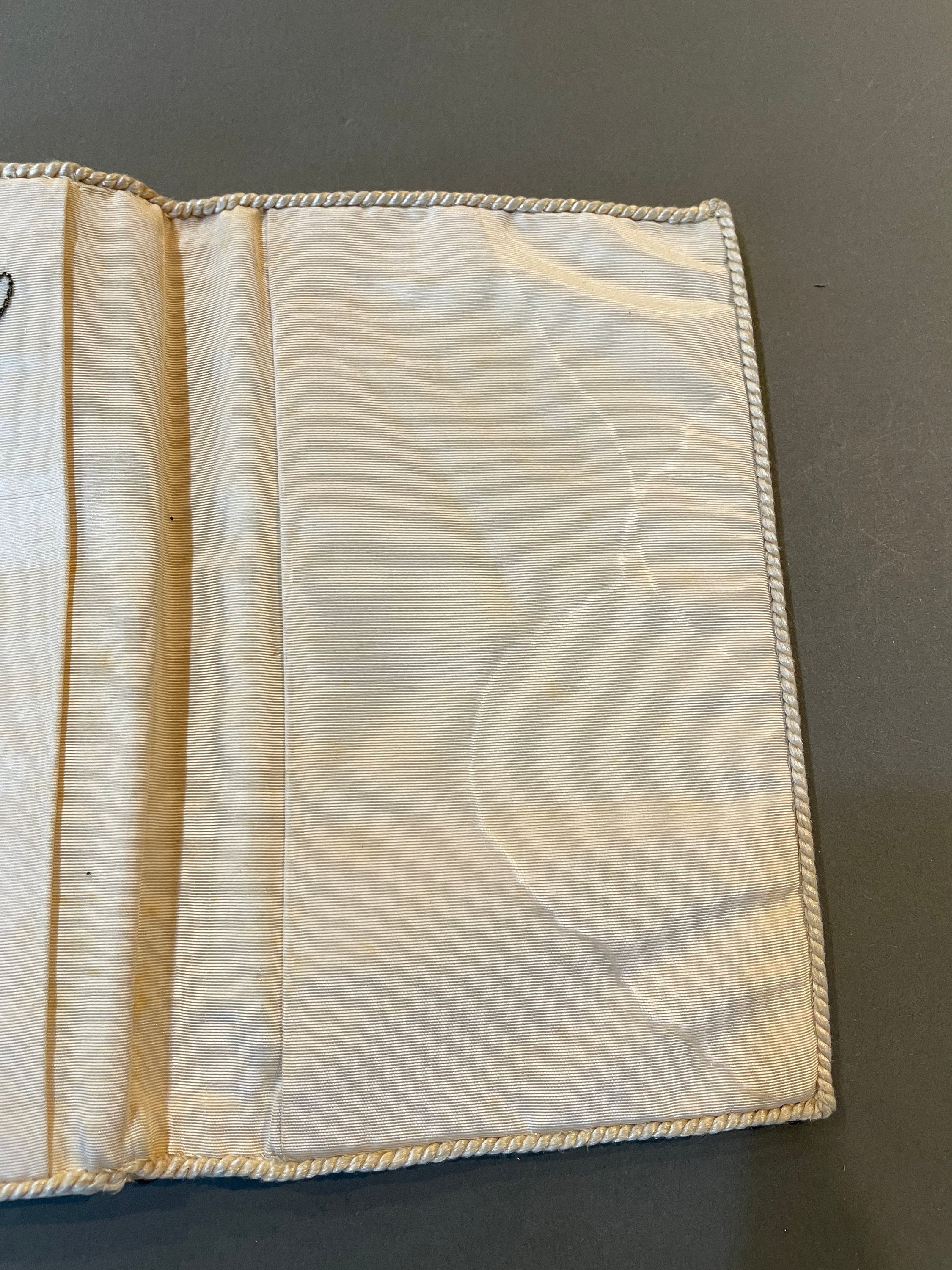 Antique Handmade Leather Folder. Hand-embroided Floral Motifs. Silk ...