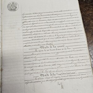 Antique French Handwritten Document From 1890. 11 Pages. 19th Century ...