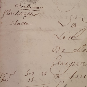 Antique French Notarial Document Handwritten in 1804, on Handmade ...