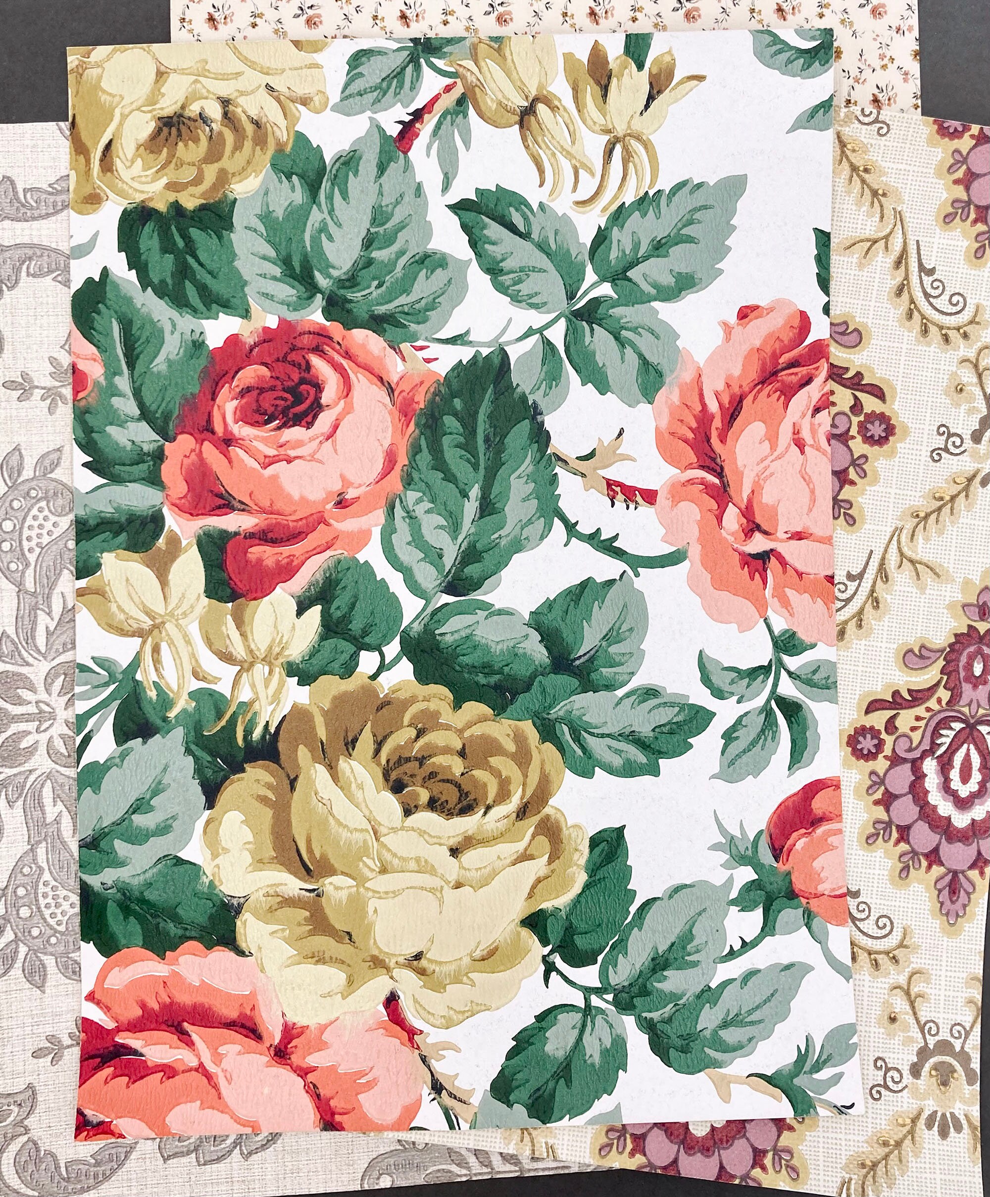 Retro Wallpaper Sheets Pack for Paper Crafts. 4 Victorian - Etsy