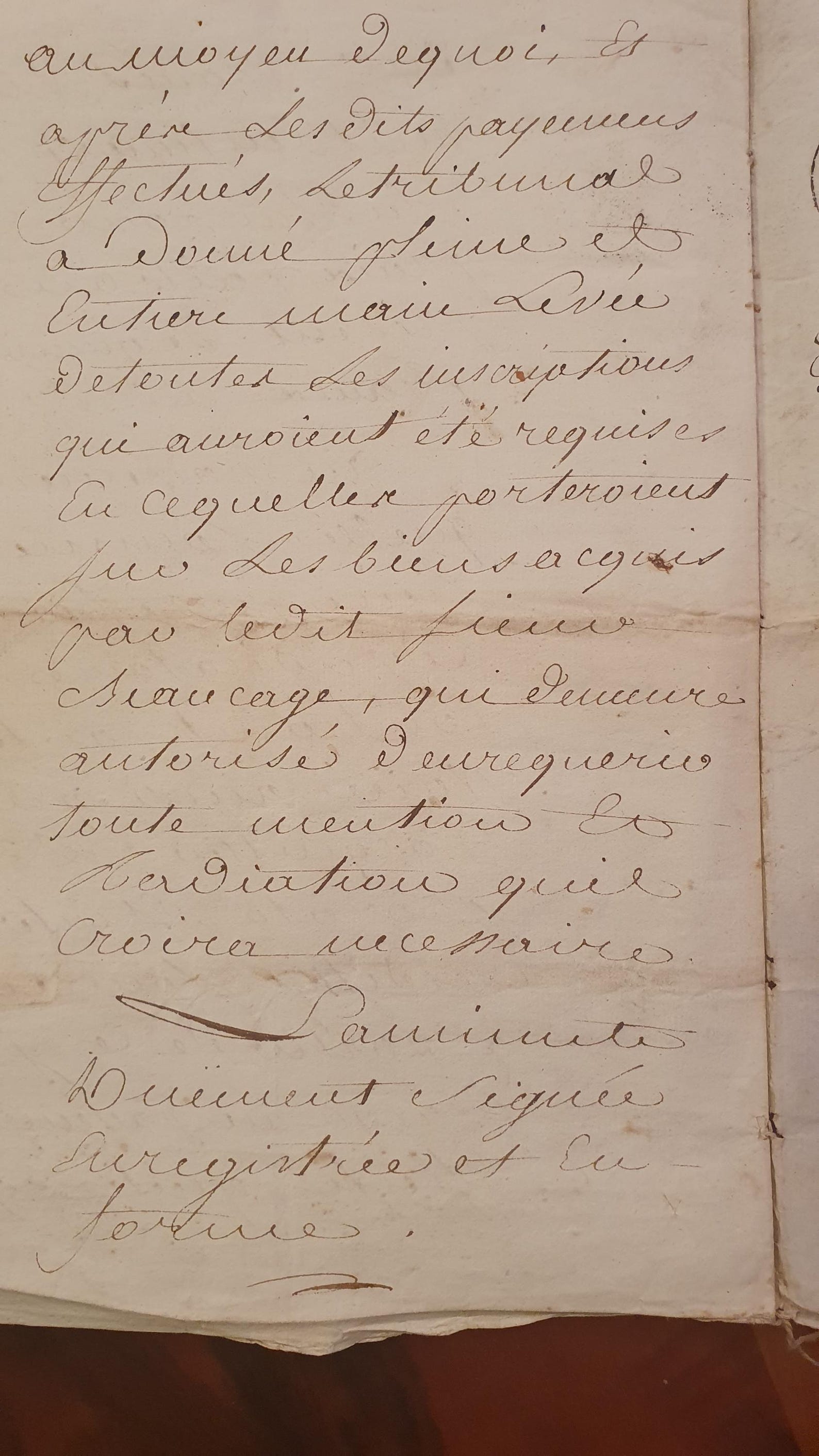 Antique French Notarial Document Handwritten in 1804, on Handmade ...
