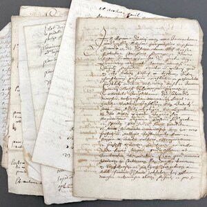 Antique Handwritten Letter From 18th Century Letters. French ...