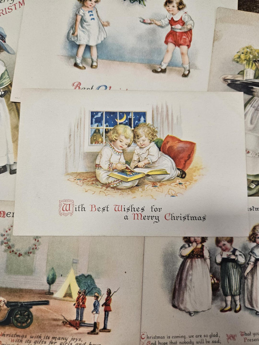Gorgeous Ellen Clapsaddle Christmas Postcards Without Autograph. Pack ...