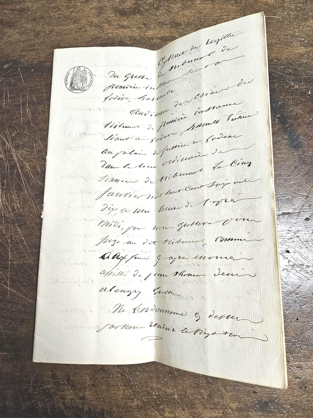 Vintage French Hand Written Document. Late 18th Century. 19 Pages. Old ...