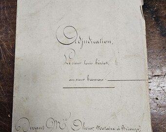 Antique French Handwritten Document From the 18th Century. 21 Pages ...