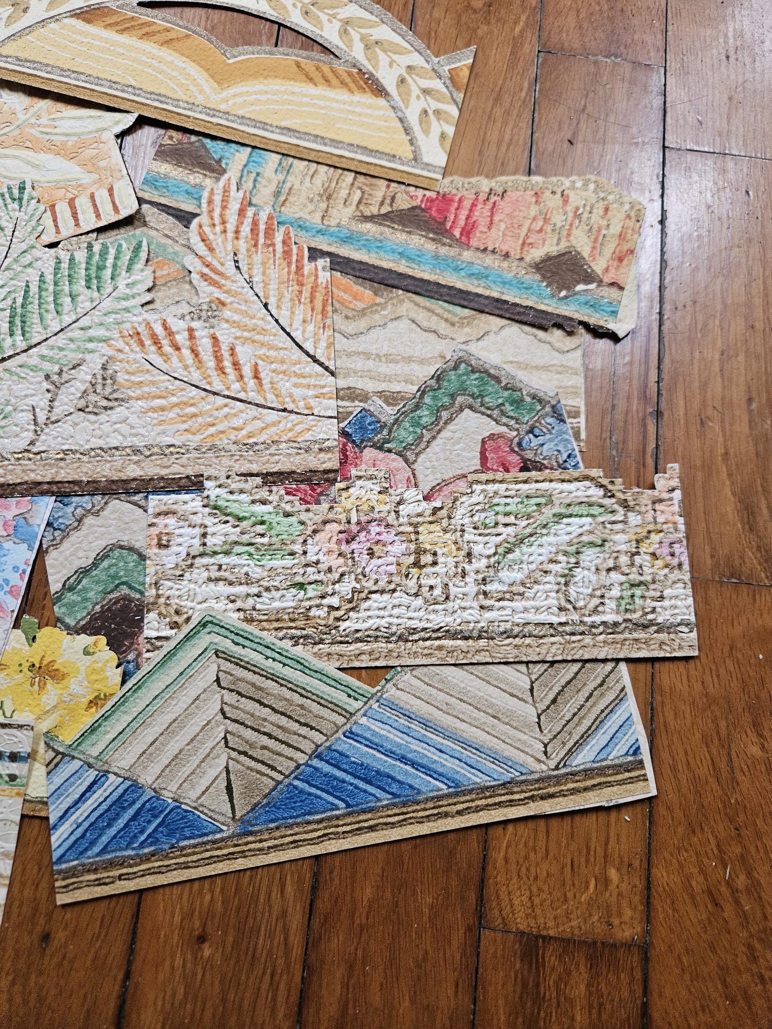 1930s Embossed Paper Borders – Antique Decorative Trim for Craft ...
