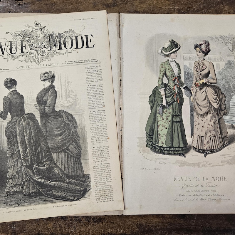 La Mode Fashion Plates - Etsy