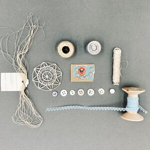 Sewing Journal Kit. Haberdashery Antique Products Set With Vintage ...