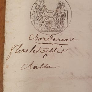 Antique French Notarial Document Handwritten in 1804, on Handmade ...
