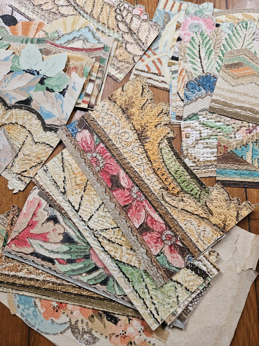 1930s Embossed Paper Borders – Antique Decorative Trim for Craft ...