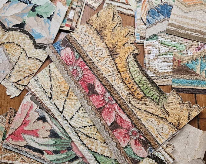 Antique Silk Trim Sample Lot. 2 Sets, Twisted Cord Samples. Scrap ...