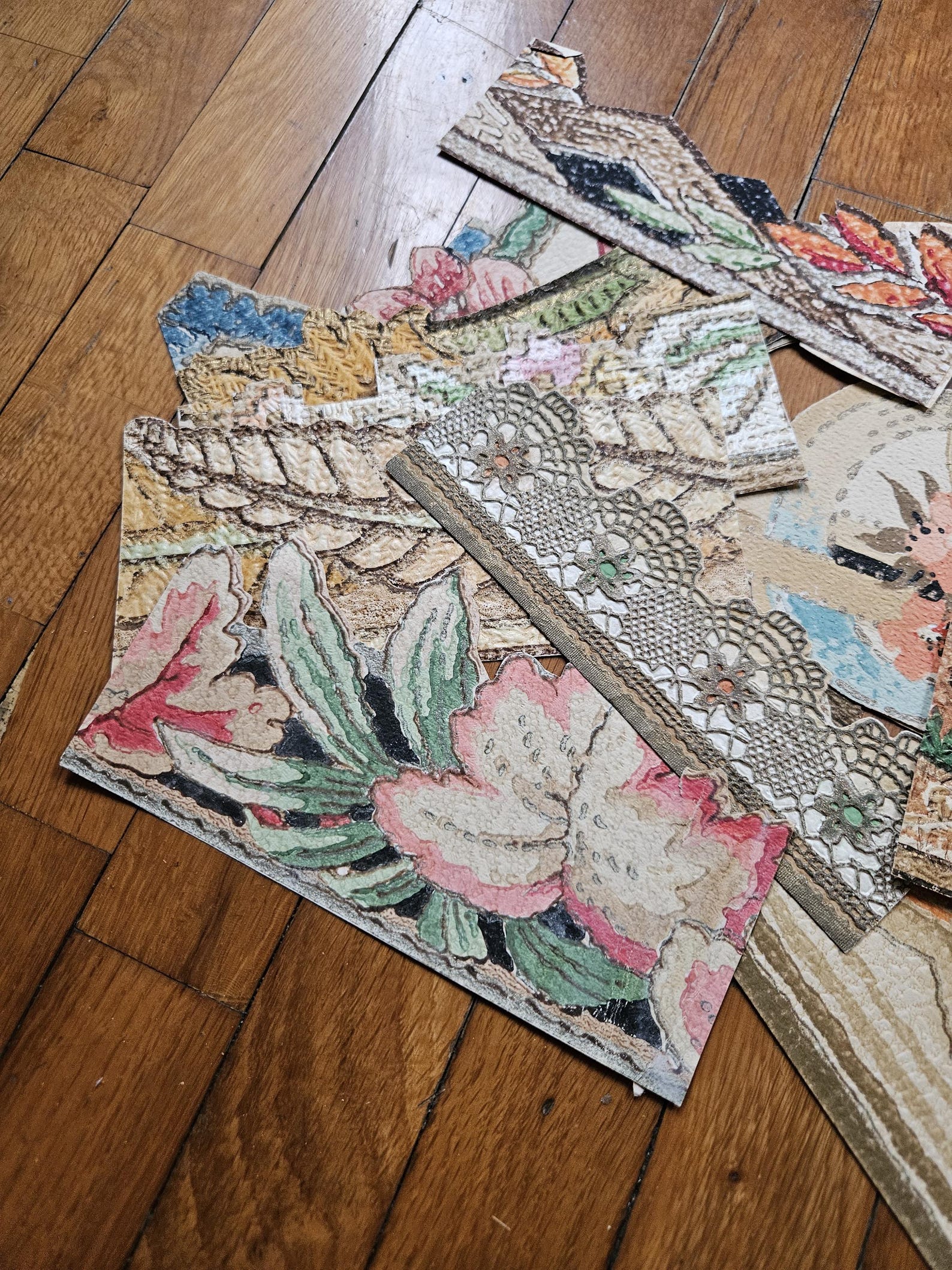 1930s Embossed Paper Borders – Antique Decorative Trim for Craft ...