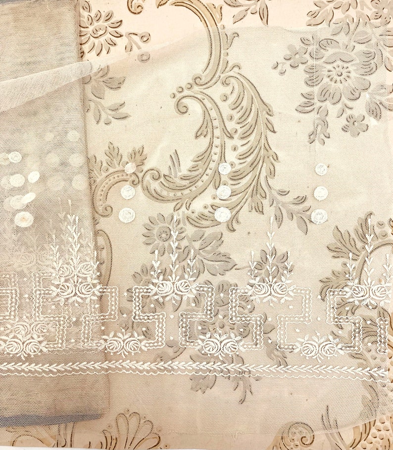 Custom Order Old Lace. French Antique Embroidered Lace and - Etsy