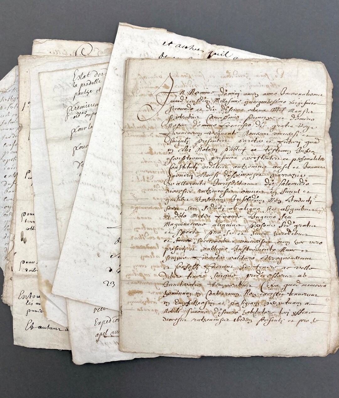 Antique Handwritten Letter From 18th Century Letters. French ...