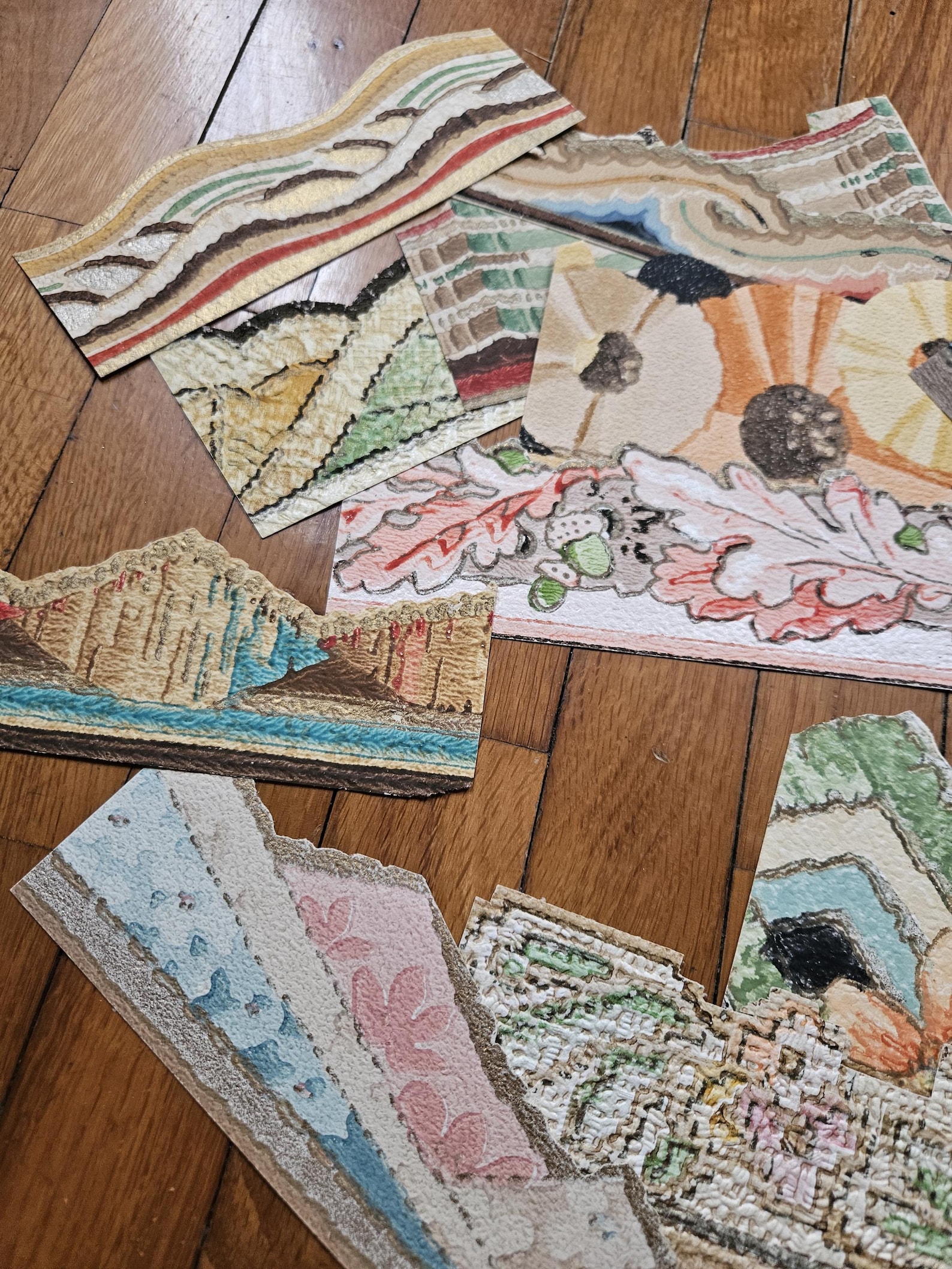 1930s Embossed Paper Borders – Antique Decorative Trim for Craft ...