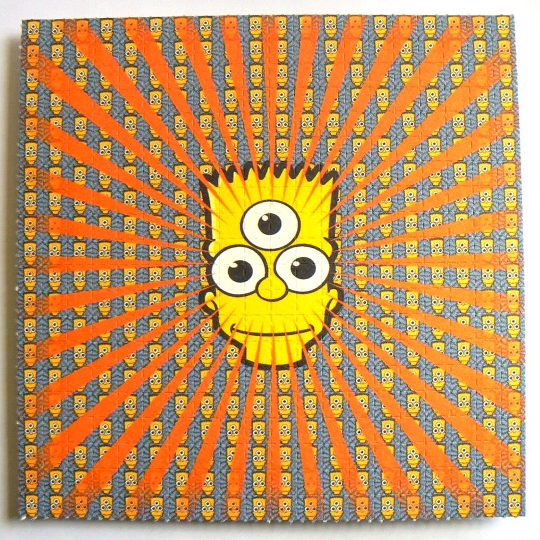 Bart 3rd Eye / Blotter Art / 400 Buvards / 18cm X 18cm / 9mm Chaque ...