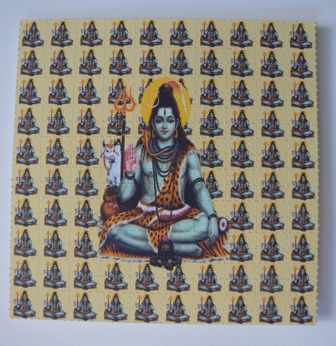 Shiva Blotter Art / 400 Hits / 18cm X 18cm / 9mm Each Square - Etsy