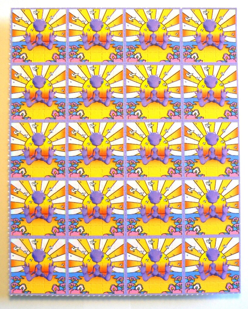 Alien Sunshine Blotter Art / 500 Buvards / 22.5cm X 18cm / 9mm Chaque ...