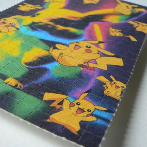 Pikachu Blotter Art / 345 Hits / 18.4cm X 12cm / 8mm Each Square - Etsy