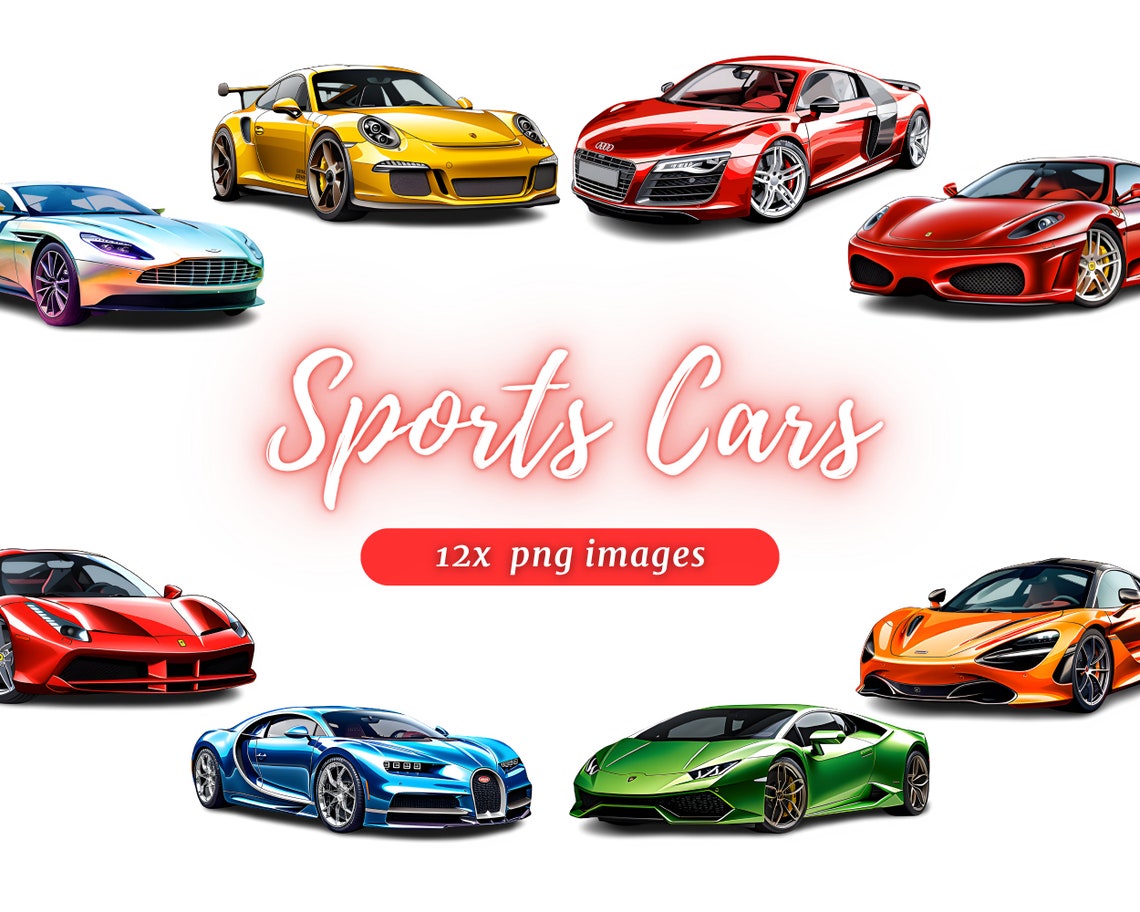Sports Cars | PNG | Cliparts | Digital Images for Download Available ...