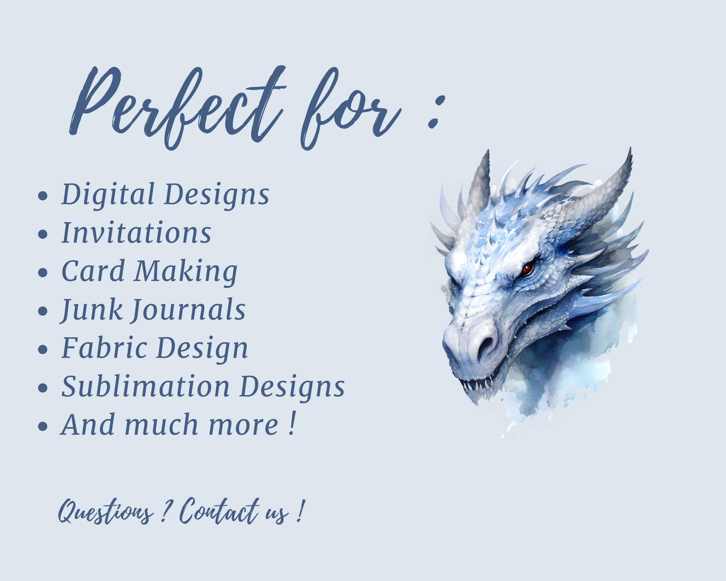 Watercolor Fantasy Dragons | PNG | Cliparts | Digital Images for ...