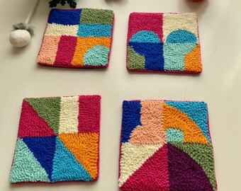 Ygtt 4-piece Handmade Punch Coaster - Etsy