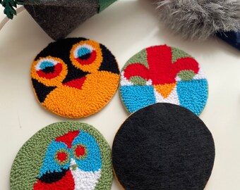 Ygtt 4-piece Handmade Punch Coaster - Etsy