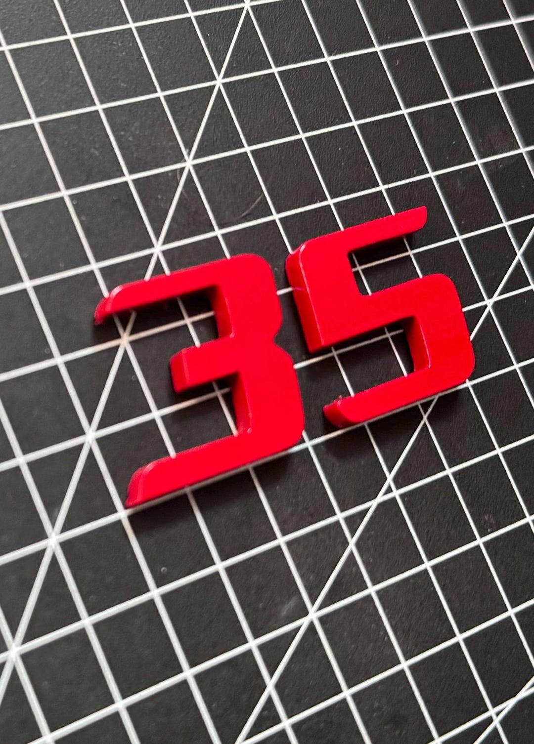 Vw Golf Edition 35 Lettering, Logo, Emblem for the Rear in Tornado Red ...