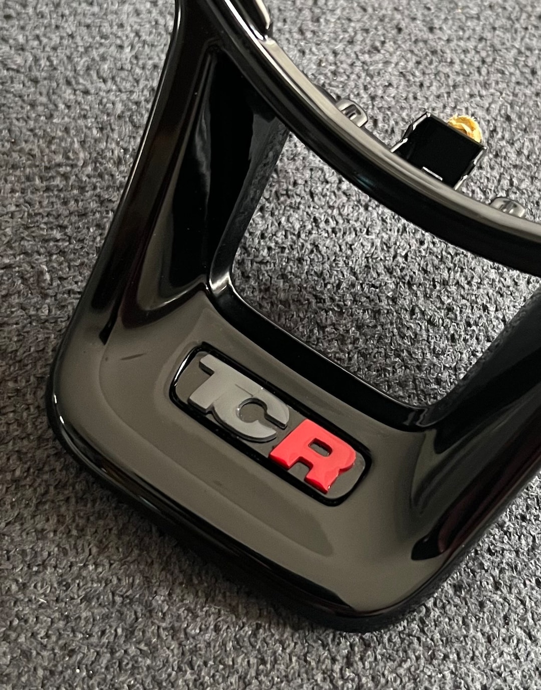 VW Golf GTI TCR Steering Wheel Logo Pure Gray / Tornado Red - Etsy