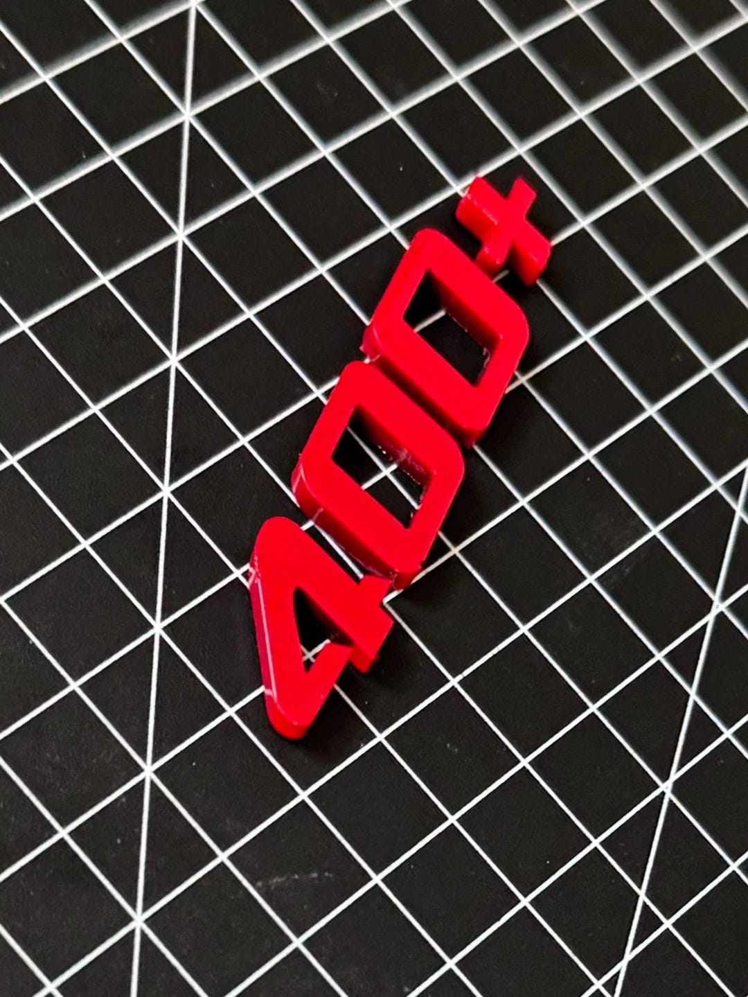 400 Lettering, Logo, Emblem Painted in Tornado Red - Etsy