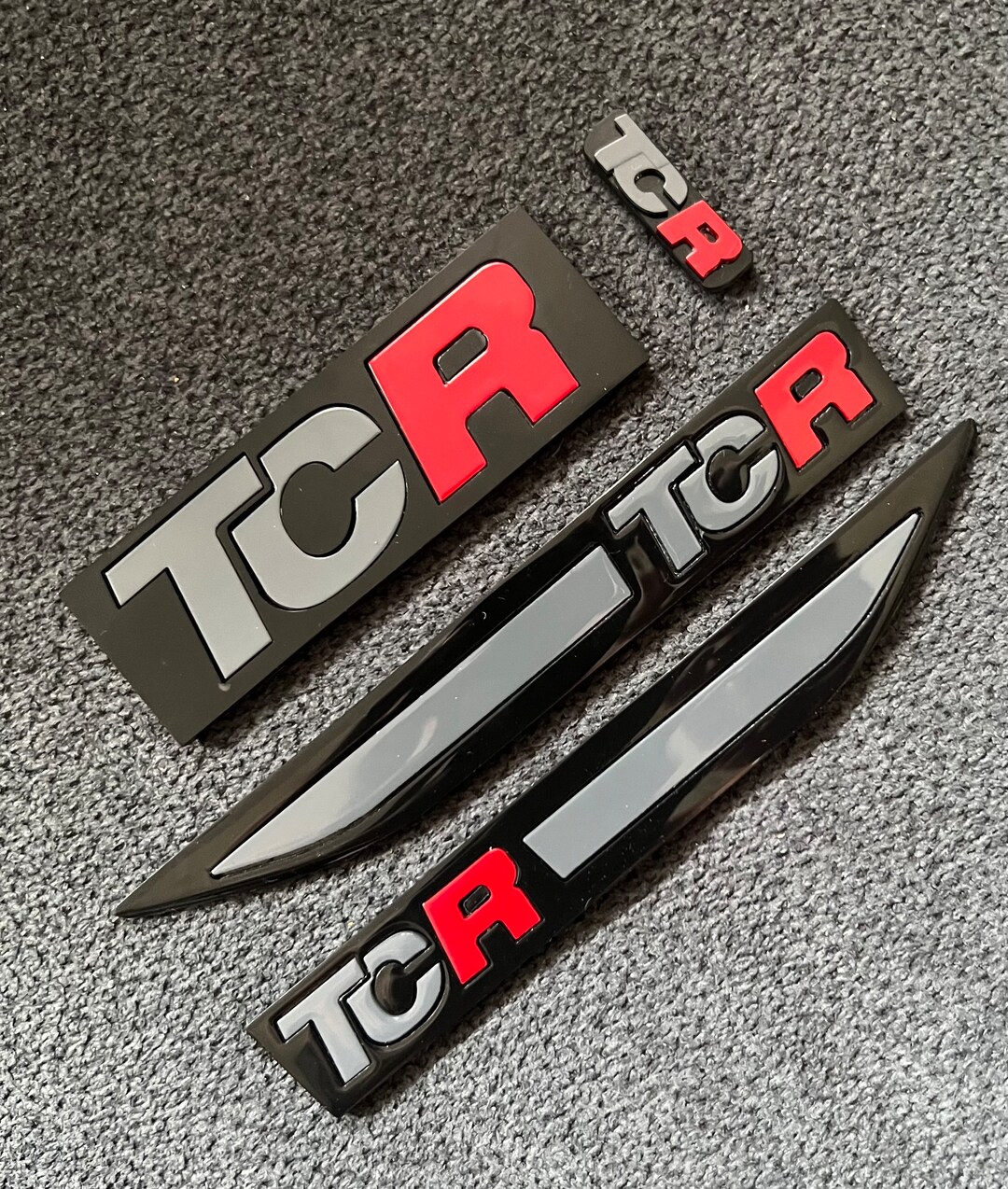VW Golf Gti TCR Emblem Set for Pure Grey Vehicles - Etsy