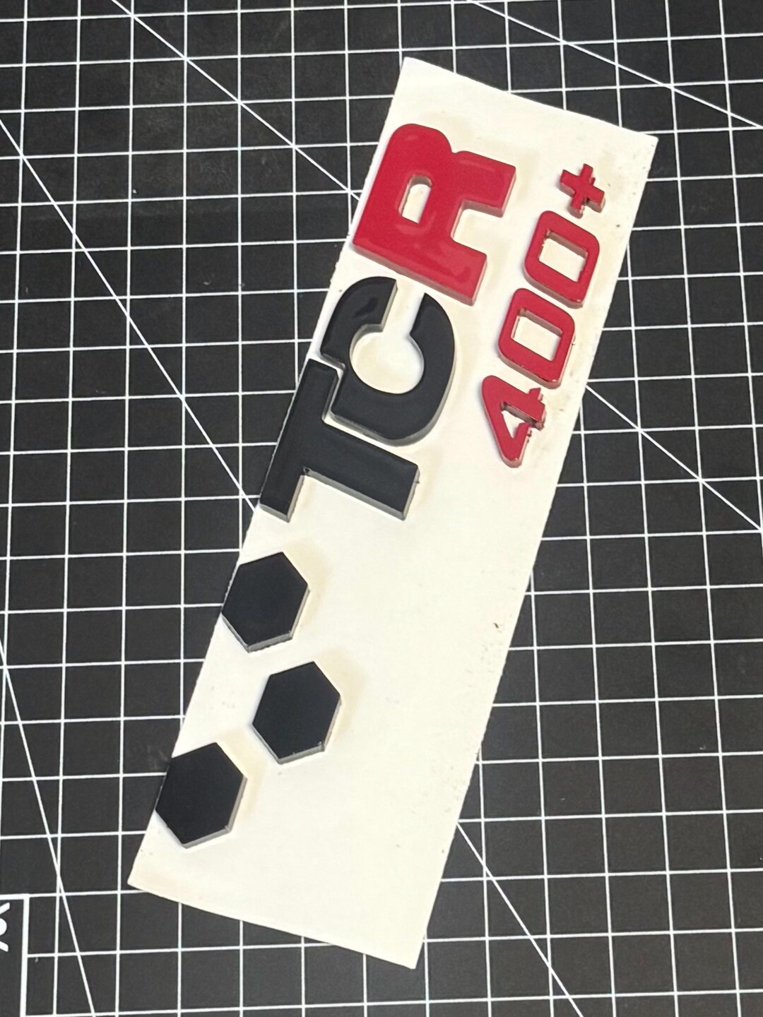 VW Golf GTI TCR 400+ Emblem, Logo Two-tone - Etsy