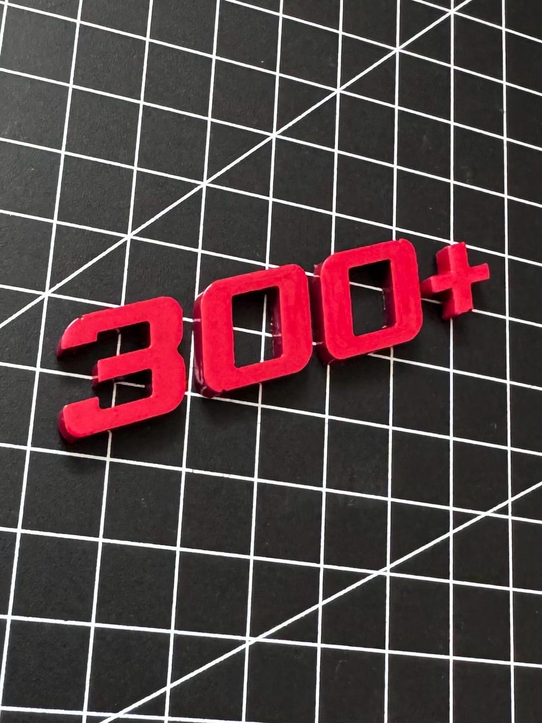 300 Lettering, Logo, Emblem Painted in Tornado Red - Etsy