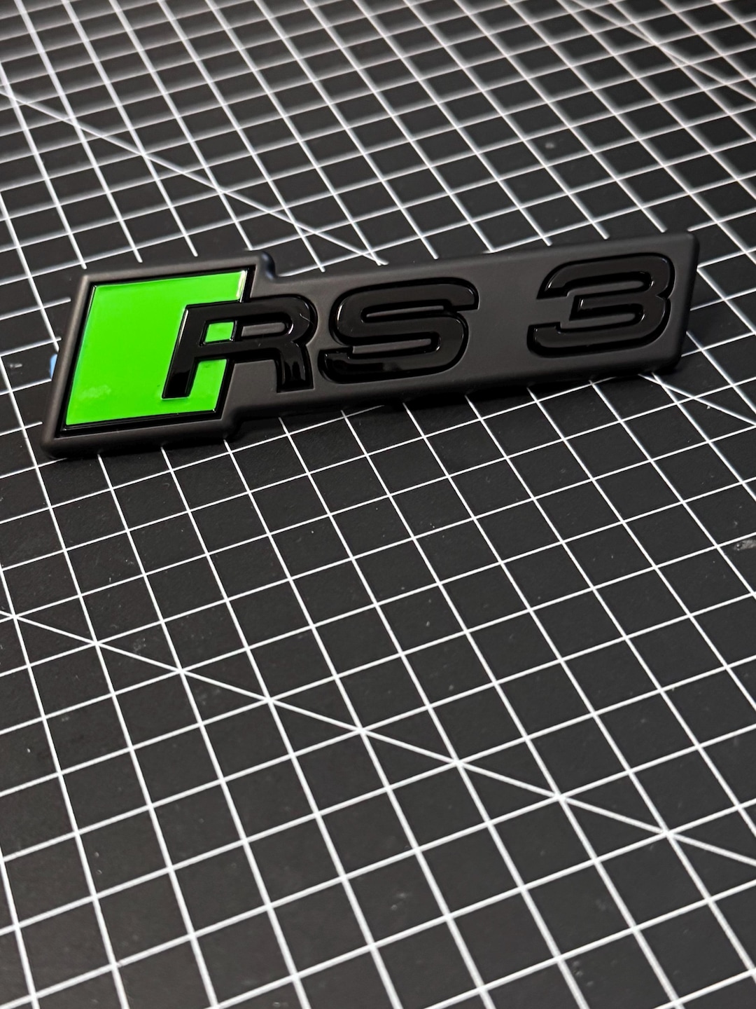 Audi RS5 Original Rear Logo, Emblem Custom Made in Black/kyalami Green ...