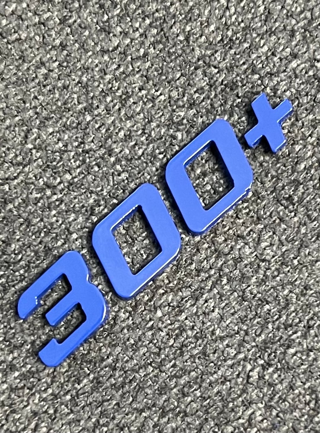 300 Lettering Logo Emblem Painted in Ultramarine Blue - Etsy