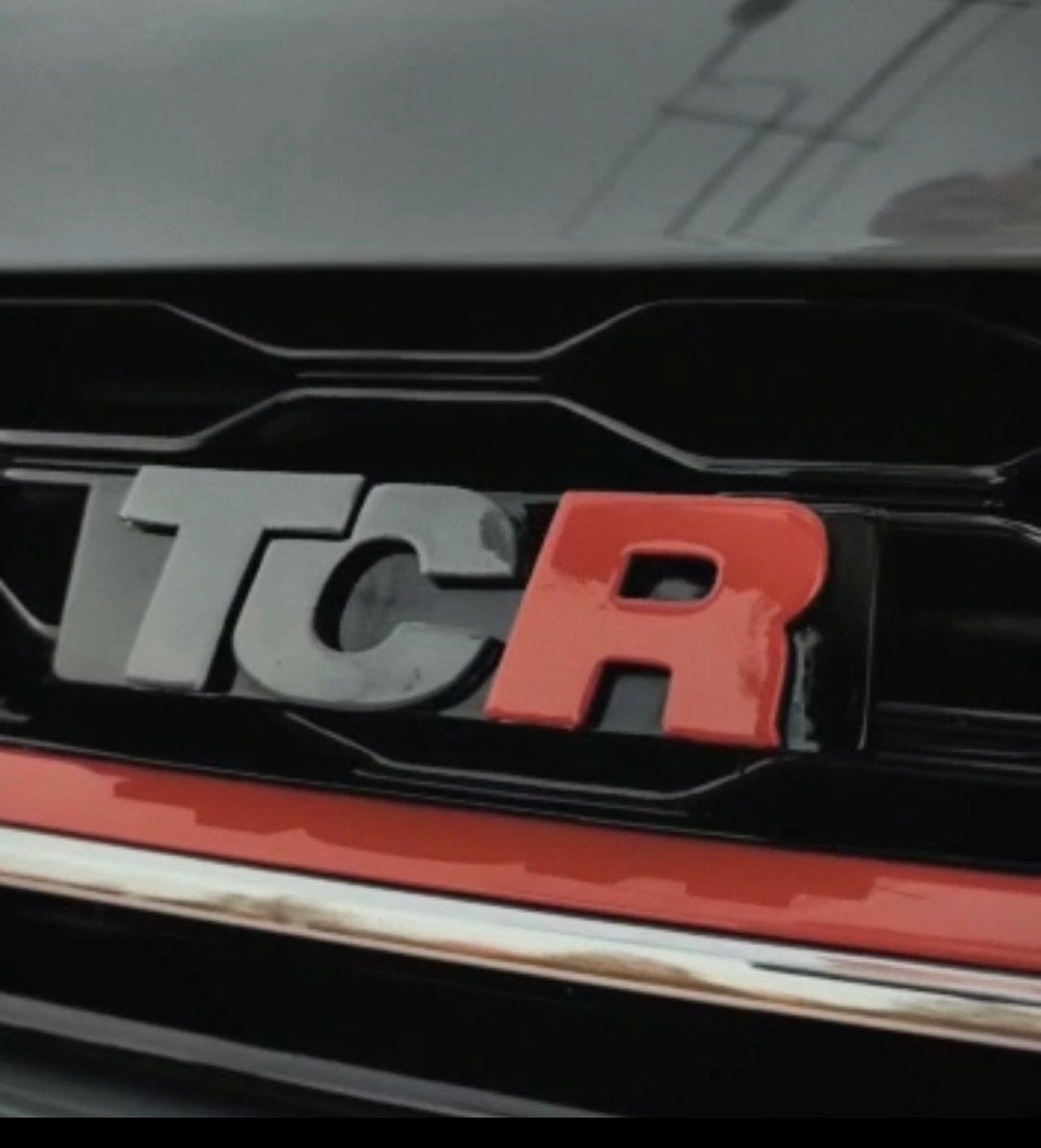 VW Golf Gti TCR Emblem, Logo for Radiator Grille. Two Tone - Etsy