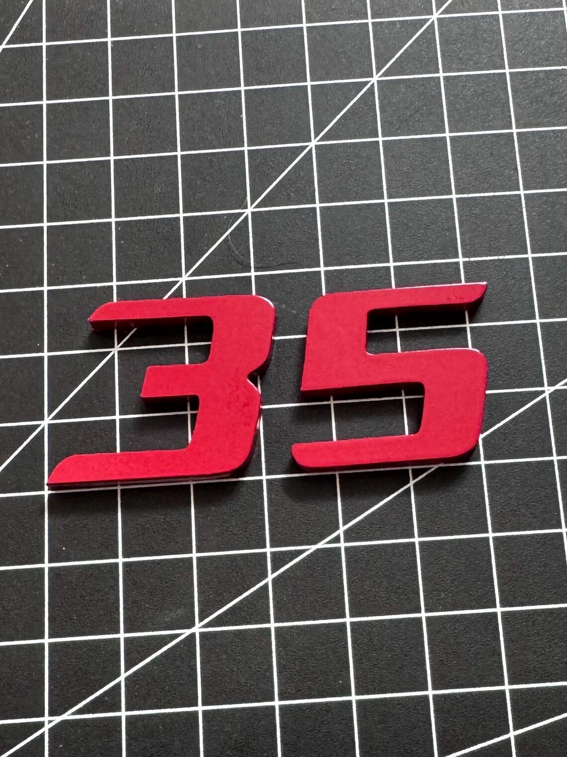 Vw Golf Edition 35 Lettering, Logo, Emblem for the Rear in Tornado Red ...