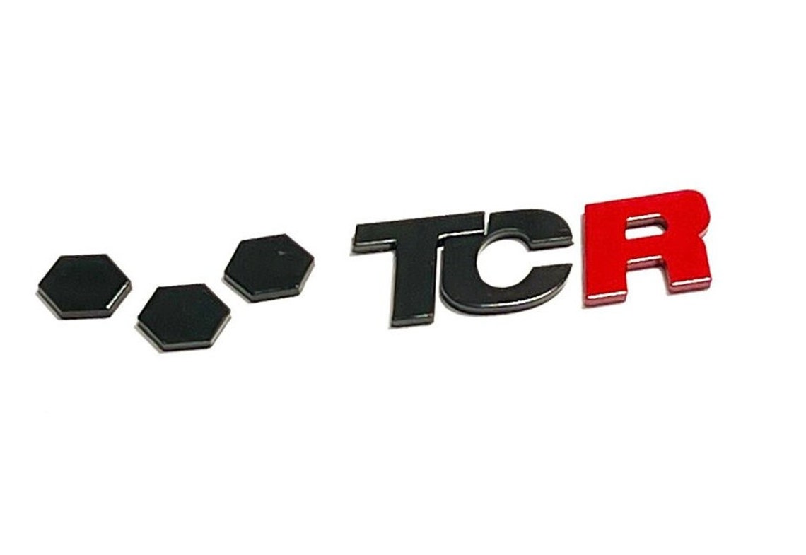 VW Golf GTI TCR Emblem, Logo Two-tone - Etsy